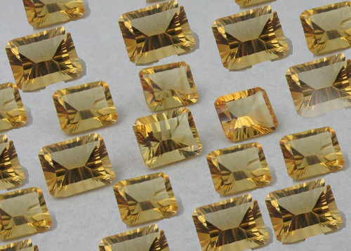 16x12mm Natural Citrine Concave Cut Octagon 2 Piece (1 Pair) Calibrated ...